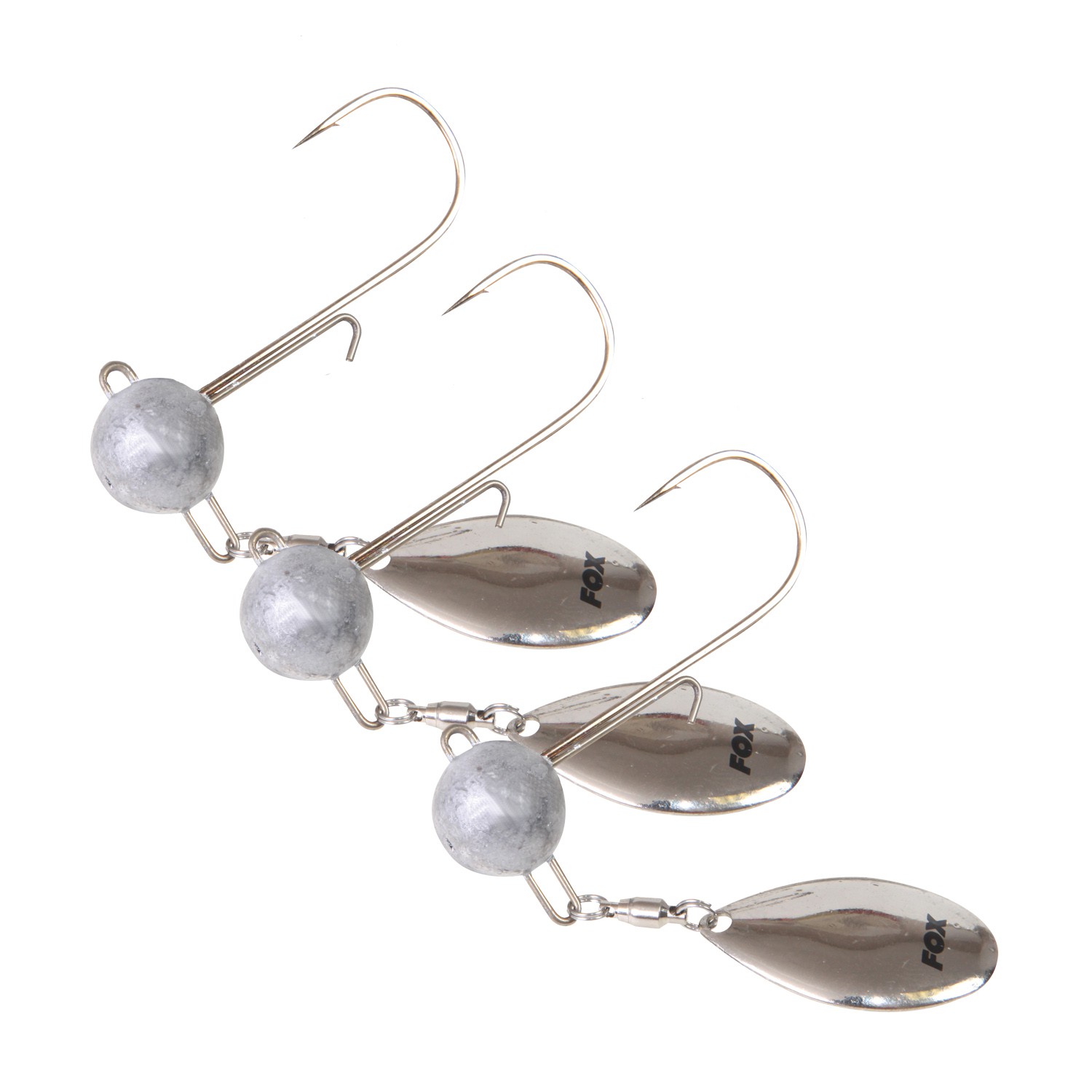 3 Fox Rage Jighaken Spin Jigs Jigköpfe Jigkopf mit Spinnerblatt für ...